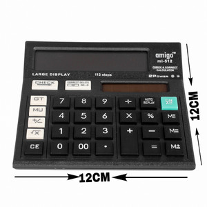 Flipkart.com | Amigo WT-mi 512 2POWER electronic calculator smooth key 12 digit high quality ...