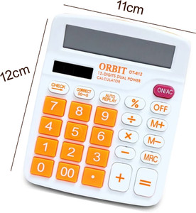 Flipkart.com | rbit 12 Digit Dual Power Professional Basic Calculator With Large Display Basic ...