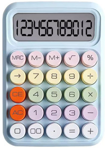 Flipkart.com | SIRIDHI Colorful Mechanical Push button Calculator,12 Digit Large LCD Display Big ...