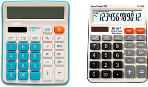 Flipkart.com | german valley A Superb Calculator Combo of 333Blue And 847 With Soft Keys Basic ...