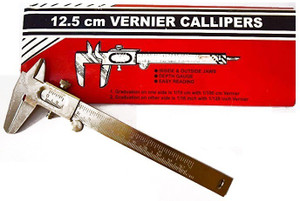 COMETEK Steel - Chrome Plated Mild Steel - Chrome Plated Vernier Caliper - 12.5 cm Vernier ...