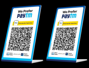 Classic Concepts 2 Compartment Acrylic QR code stand , display stand for Paytm Card Display ...