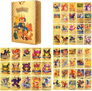 MOONZA Pokemon TCG Gold Card Box V Series Vmax Gx & Other Playing Card All Rare Series - Pokemon ...