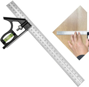 FLAMINGO ENTERPRISE 90 Degree Angle Scale Try Square Combination Square Carpenter Tools ...