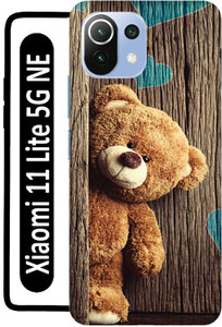 Bingal Back Cover for Xiaomi 11 Lite NE 5G, Xiaomi 11 Lite 5G NE | Teddy Bear, Wooden Texture ...