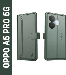 AIBEX Flip Cover for Oppo A5 Pro 5G |Premium Leather Finish | Magnetic Closure | Kickstand ...
