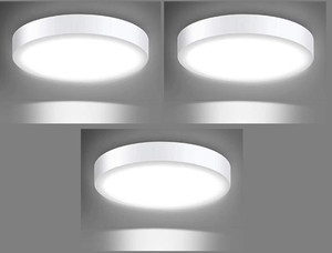 Locus 6W WHITE BODY SURFACE MOUNTED LED COB DRIVER ATTACHED COOL WHITE COLOR PACK OF 3 Ceiling ...