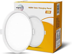 Wipro Wipro 10W Round Colour Changing Panel (Cool White, Warm White, Neutral White) Recessed ...