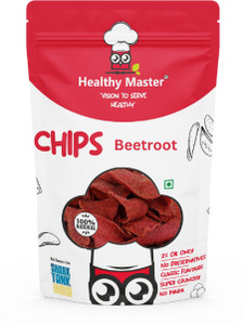 healthy master Baked Beetroot Chips | High Protein and Fiber Rich(200g) Chips Price in India ...