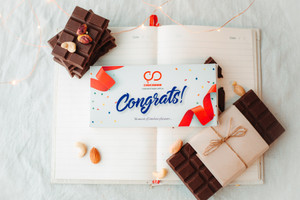 Chocodusk Best Wishes Gift - Congrats Chocolate Bar 85 Gram Bars Price in India - Buy Chocodusk ...