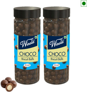 Winola Chocolate Gift Pack | Combo of Milk Chocolate Biscuit Balls (Pack of 2) Crackles Price in ...