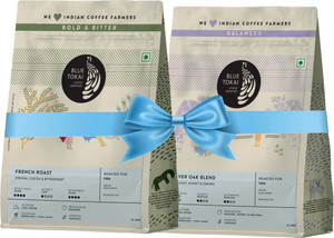 Blue Tokai Coffee Roasters Sampler Pack French Roast & Silver Oak Café Blend | Whole Bean Grind ...