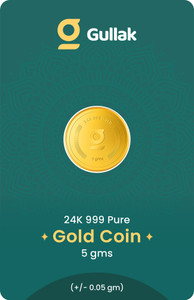 GULLAK 24 (999) K 5 g Gold Coin Price in India - Buy GULLAK 24 (999) K 5 g Gold Coin Online at ...