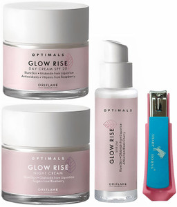 Oriflame OPTIMALS Glow Rise Day Cream SPF 20 50 ml with Glow Rise Night Cream 50 ml with Glow ...