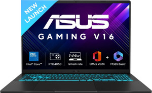ASUS Gaming V16 (2025) with Office 2024 + M365 Basic*, AI PC, (i7 14th gen) Intel Core 7 240H ...