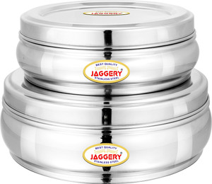 JAGGERY Steel Grocery Container - 1150 ml, 1900 ml Price in India - Buy JAGGERY Steel Grocery ...