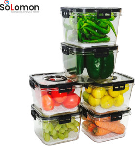 Solomon Plastic Grocery Container - 1400 ml Price in India - Buy Solomon Plastic Grocery ...
