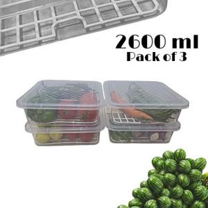 AIROMOON Plastic Fridge Container - 2600 ml Price in India - Buy AIROMOON Plastic Fridge ...