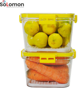 Solomon Plastic Grocery Container - 1400 ml Price in India - Buy Solomon Plastic Grocery ...