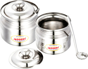 JAGGERY Steel Grocery Container - 210 ml, 350 ml Price in India - Buy JAGGERY Steel Grocery ...