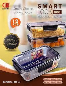 Smart Lock Plastic Fridge Container - 800 ml Price in India - Buy Smart Lock Plastic Fridge ...