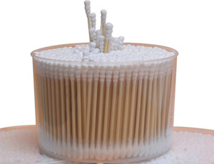 DC DECORIO Double Head Cotton Twisted Ear Buds Pure Soft Cotton Swabs for Nose Ear Cleaning ...