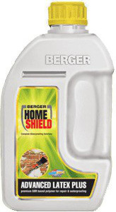 Bergerpaints Home Shield Advance Latex Plus (Liquid) Waterproofing solution (1 kg) Crack Filler ...