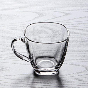 GOOD TO GREAT CREATION Pack of 6 Glass Square Shaped Crystal Clear Tea Coffee Glass Cup hot ...