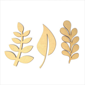 Tokry DIY MDF Leaf Pack Craft Cutout - Plain MDF Blank for Resin Art, Painting, Art Wooden Cut ...