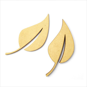Tokry DIY MDF Leaf B Craft Cutout (4 in X 2 in) - Plain MDF Blank Wooden Cut-outs Price in India ...