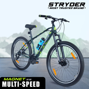 STRYDER 27.5" Magnet 21 Speed Bicycle With Disc Brake & Front Suspension | 27.5 T (inch ...