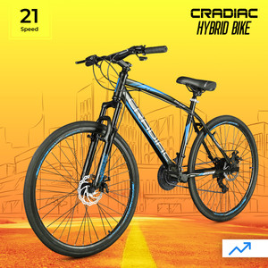 CRADIAC DISCOVER PRO 21 SHIMANO GEAR BLUE 700C T (inch) Hybrid Cycle/City Bike Price in India ...