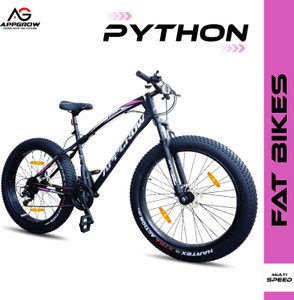 Appgrow PYTHON Fat Bike Multi Speed Front Suspension Disc Brake For Snow Sand & Mud 26 T (inch ...