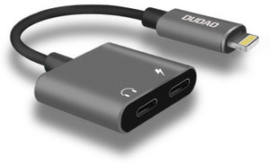 DUDAO Lightning Cable 6 A 0.17 m Dual Lightning Connector, Work with only Aple Original Earphone ...