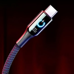 CLAT Type C 3 A 1.01 m Type C Cable with Intelligent Power Off Led Light and Quick Charging ...