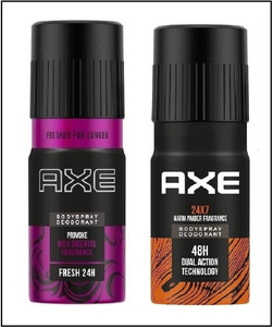 AXE Provoke + 24x7 deodorant Body spray 150 ml pack.2 Deodorant Spray - For Men - Price in India ...