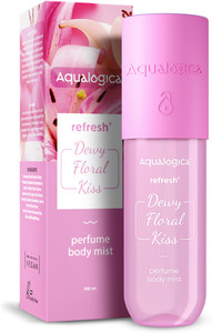Aqualogica Refresh+ Dewy Floral Kiss Perfume Body Mist with Zemea & Hyaluronic Acid Body Mist ...