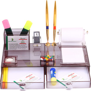 Flipkart.com | RASPER 6 Compartments Multipurpose Office Pen Stand With Drawers Table Top ...