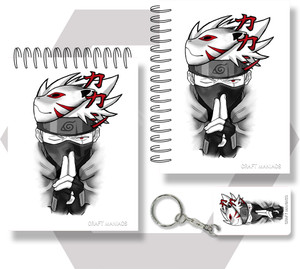craft maniacs KAKASHI HATAKE A6 NOTEBOOKS A6 Diary UNRULED 100 Pages Price in India - Buy craft ...
