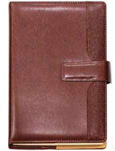 Viva Global ELEGANZA Portfolio 2023 Dated Diary, 70 GSM Sleeve Refillable Cover A5 Diary Ruled ...