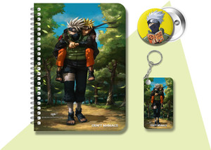craft maniacs KAKASHI HATAKE DIARY & 2 FREEBIE A5 Notebook RULED 120 Pages Price in India - Buy ...
