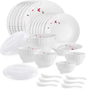 cello Pack of 35 Opalware Dazzle Lush Fiesta Dinner Set Price in India - Buy cello Pack of 35 ...