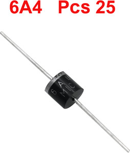 Elph Pack of 25 | 6A4 Rectifier Diode | 1000V 6A High-Performance Diode PN Junction Price in ...