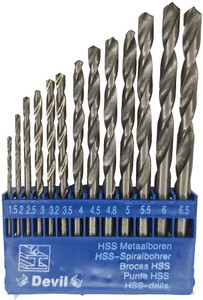 Inditrust new 13pc HSS drill bit set for drilling Wood,metal sheet, Aluminium, plastic Price in ...