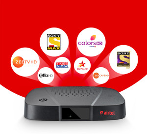 Airtel Digital TV Only HD Set Top Box| 1 Month Premium Family HD Pack | | Recording Feature ...