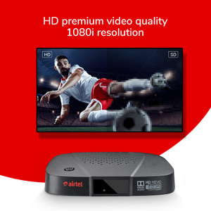 Airtel Digital TV Only HD Set Top Box With Recording | 1 Month Premium Family Pack | Free ...