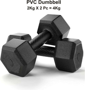 Dee Fit HEX SHAPE PVC Set (2Kg * 2pcs) Fixed Weight Dumbbell - Buy Dee Fit HEX SHAPE PVC Set ...