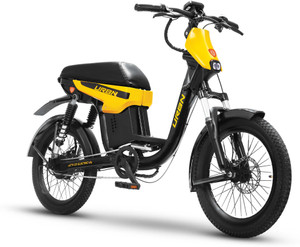 Motovolt URBN Standard Long range Mustard Yellow 20 inches Single Speed Lithium-ion (Li-ion ...
