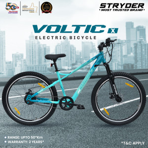 STRYDER Voltic X 27.5 inches Single Speed Lithium-ion (Li-ion) Electric Cycle Price in India ...