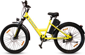 Motovolt KIVO Easy Neon 26 inches Single Speed Lithium-ion (Li-ion) Electric Cycle Price in ...